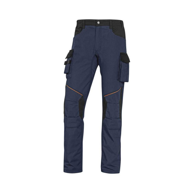 MACH2 CORPORATE POLYESTER COTTON RIPSTOP Navy Blue/Black WORK PANTS ...