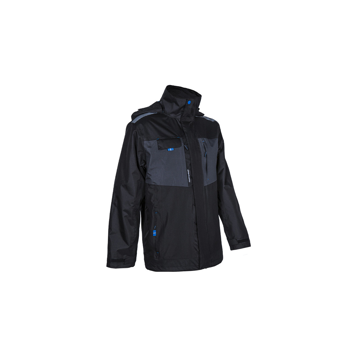 Wani Softshell Parka + Jacket black and gray - Coverguard