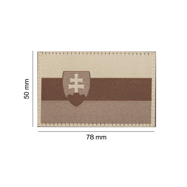 Slovakia Flag Patch Desert - Clawgear