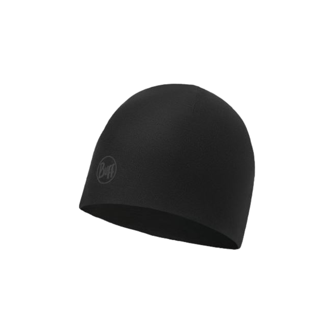 Bonnet microfibre réversible Solid noir - Buff