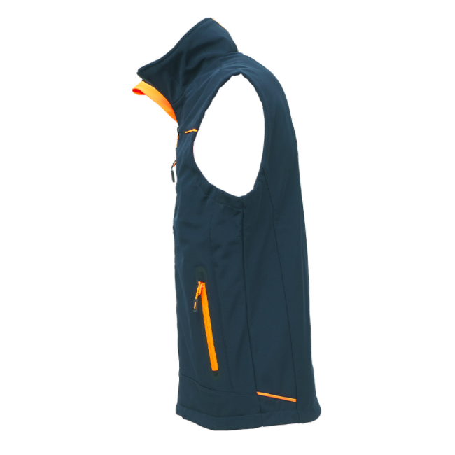 Chaleco Softshell Pro UNIVERSE Azul de microfibra - U Power