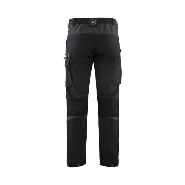 4D Stretch Maintenance Trousers Black/Dark Grey - Blaklader