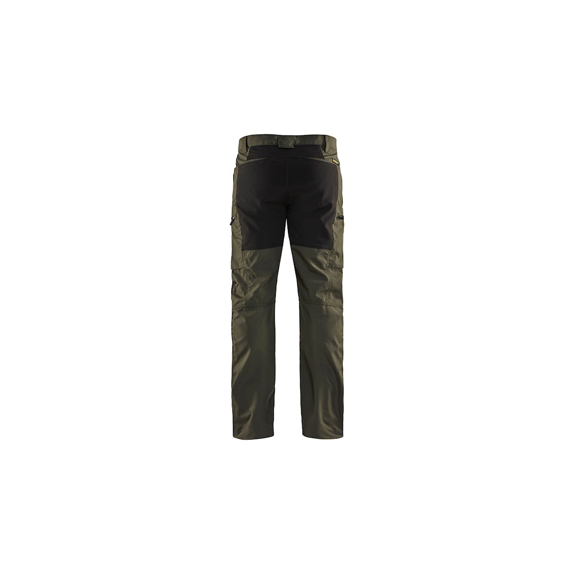 Khaki Green/Black maintenance +stretch trousers - Blaklader