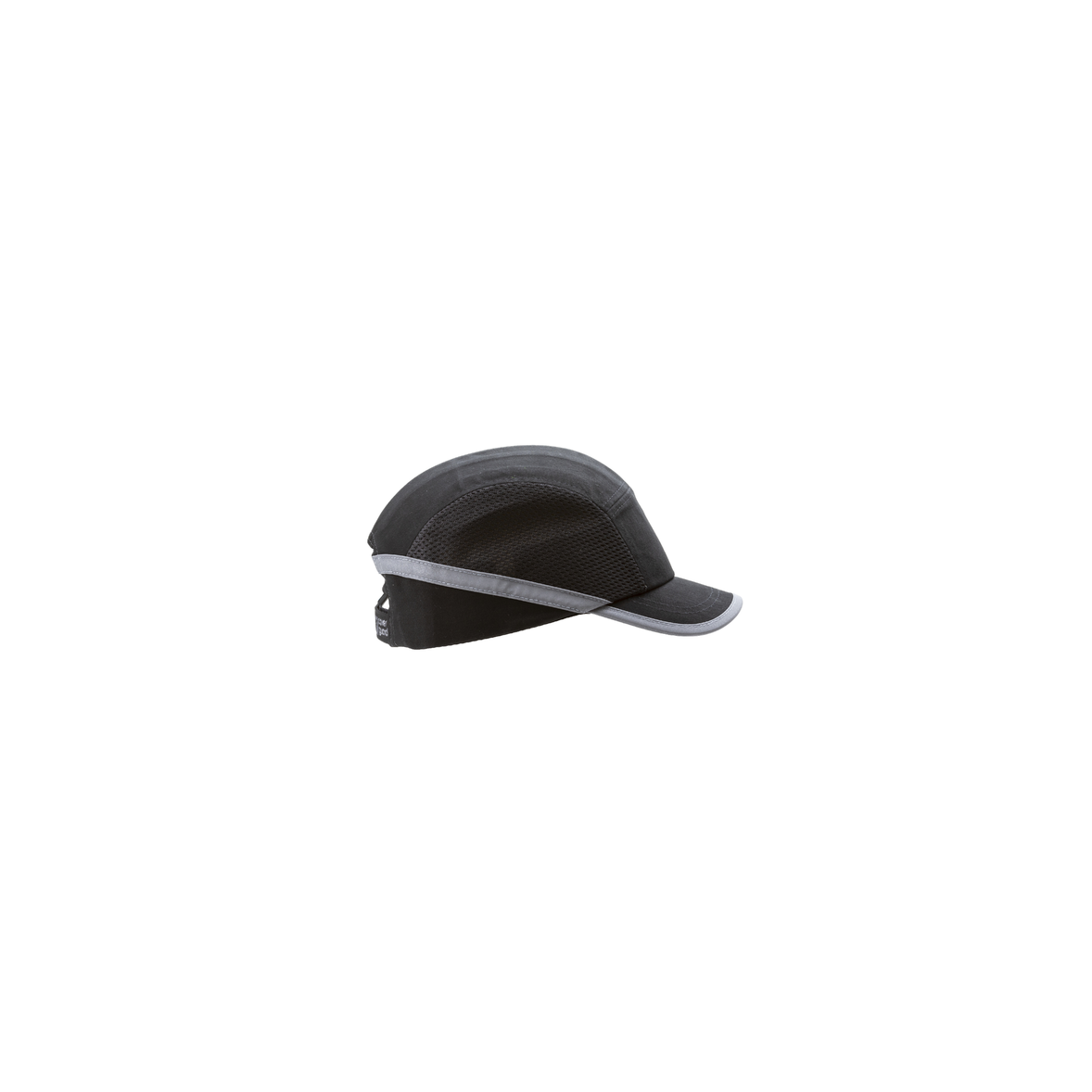 Gorra antichoque ventilada negra con visera de 5CM - COVERGUARD