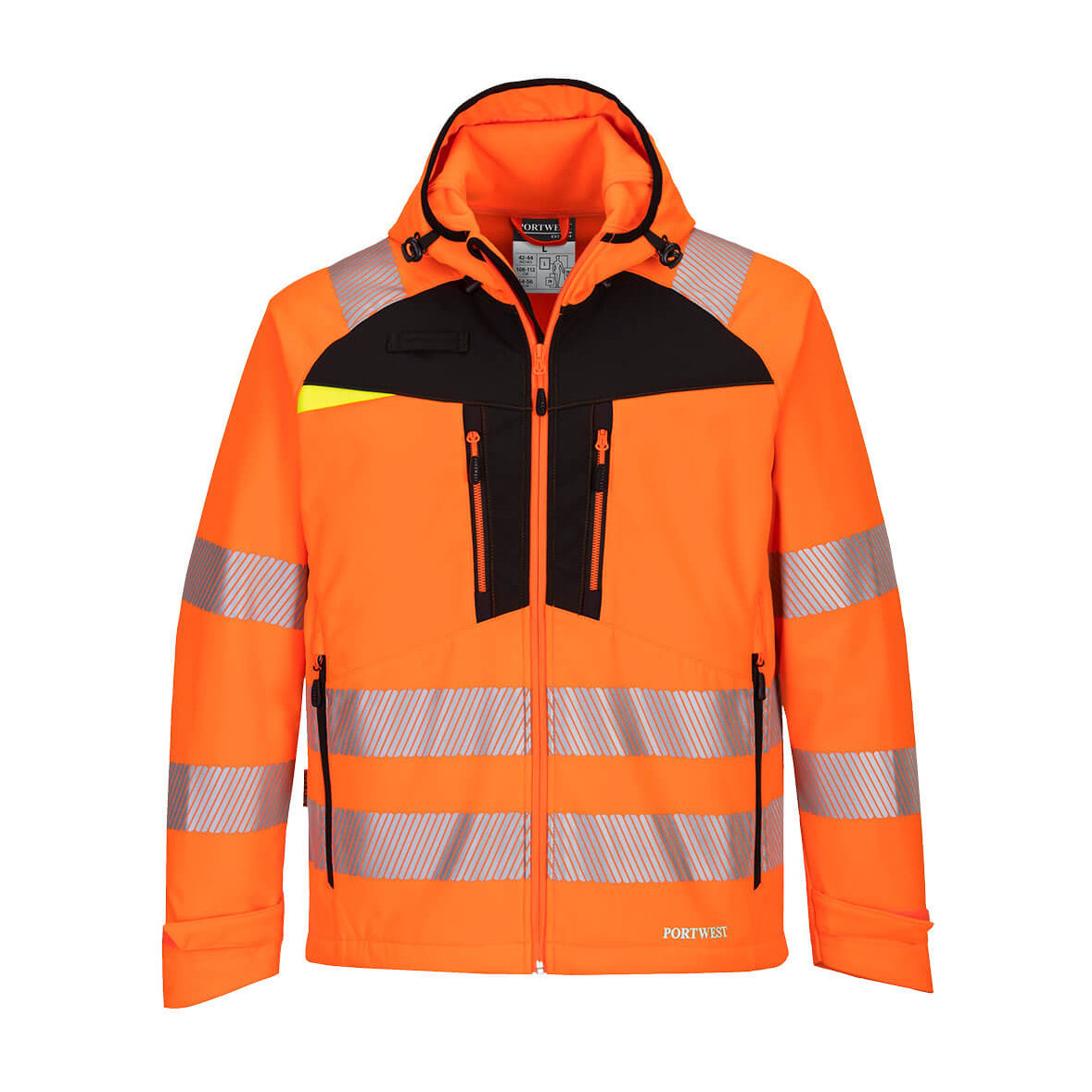 HV DX4 Softshell Jacket Orange/Black - Portwest