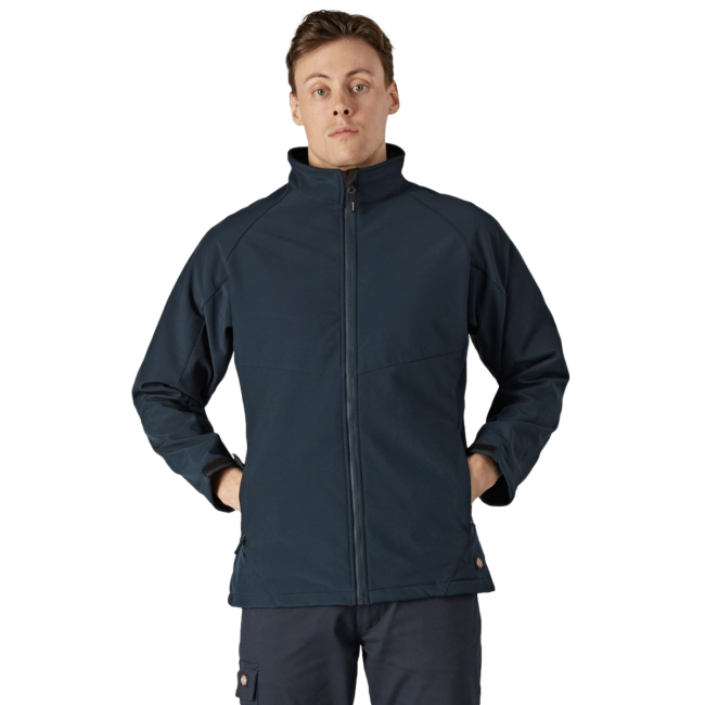 Navy Blue Men's Softshell Work Jacket - Dickies