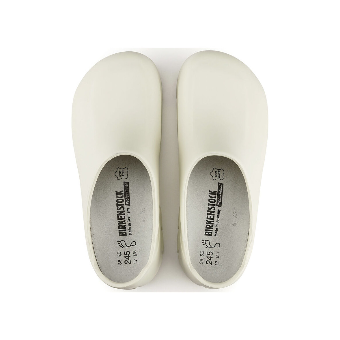 A 640 PU White Clogs with Steel Toe Cap - Birkenstock