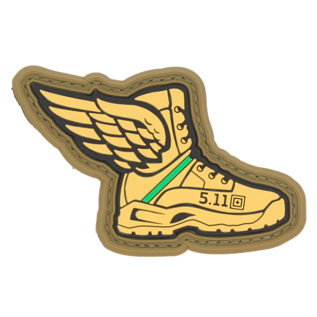 Limited Edition PVC Patch Winged Boots Yellow-Green - 5.11 Tactical