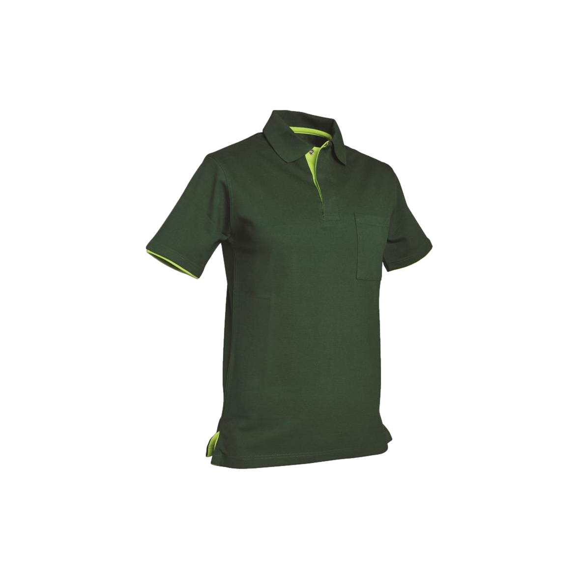 Polo homme Sasha 100% coton Vert bouteille/pistache - SNV