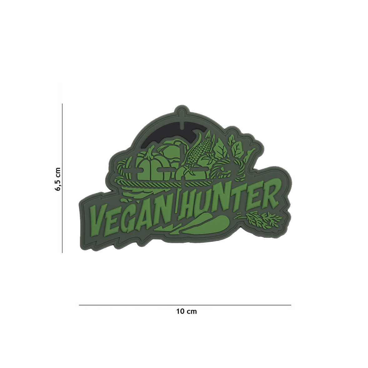 3D PVC Vegan Hunter green Patch - 101 Inc - vetsecurite.com