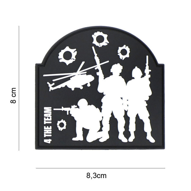 3D PVC Patch 4 the team - 101 Inc - vetsecurite.com
