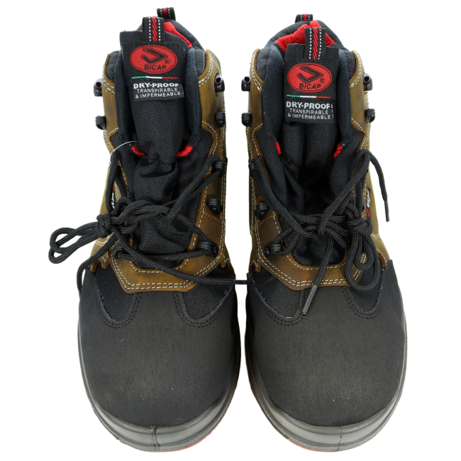 Zapatos de seguridad Flamingo S3 Marrón/Negro - Bicap