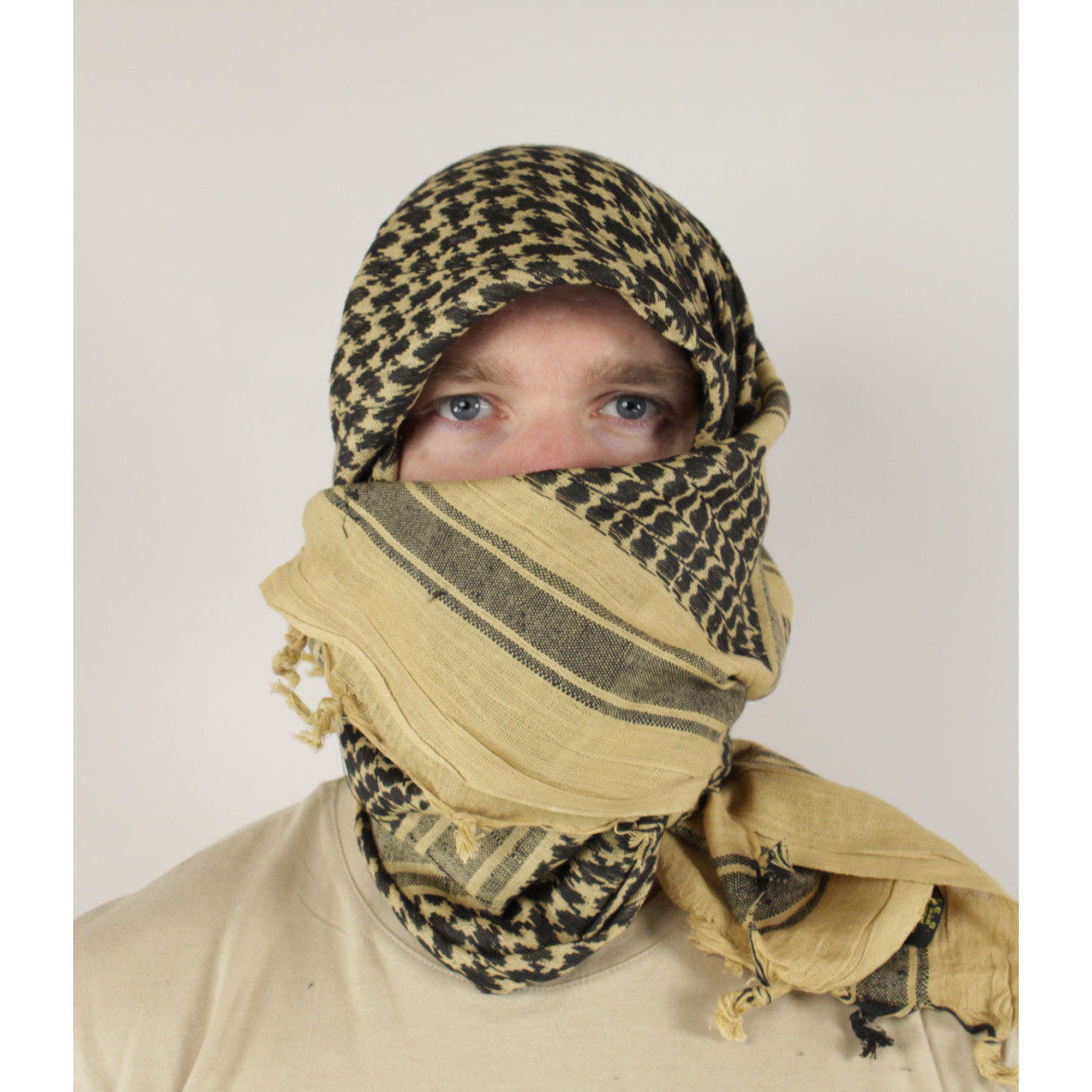 Cheche Shemagh 100% cotone per Opex colore deserto ARES